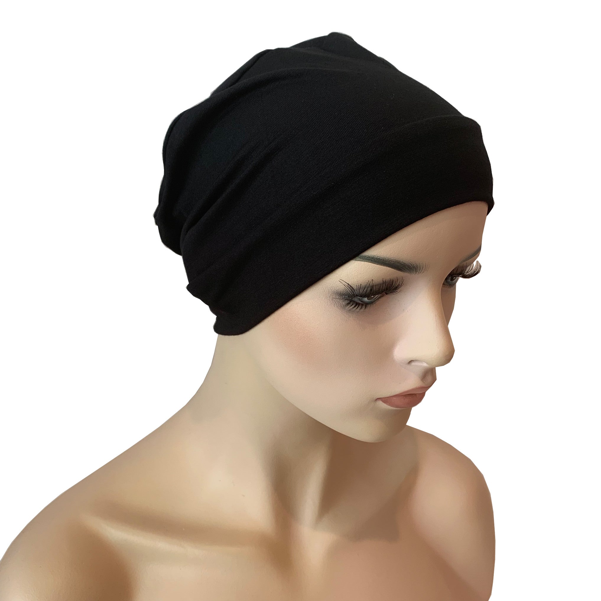 Bamboo Night Cap - Black – Hat Show